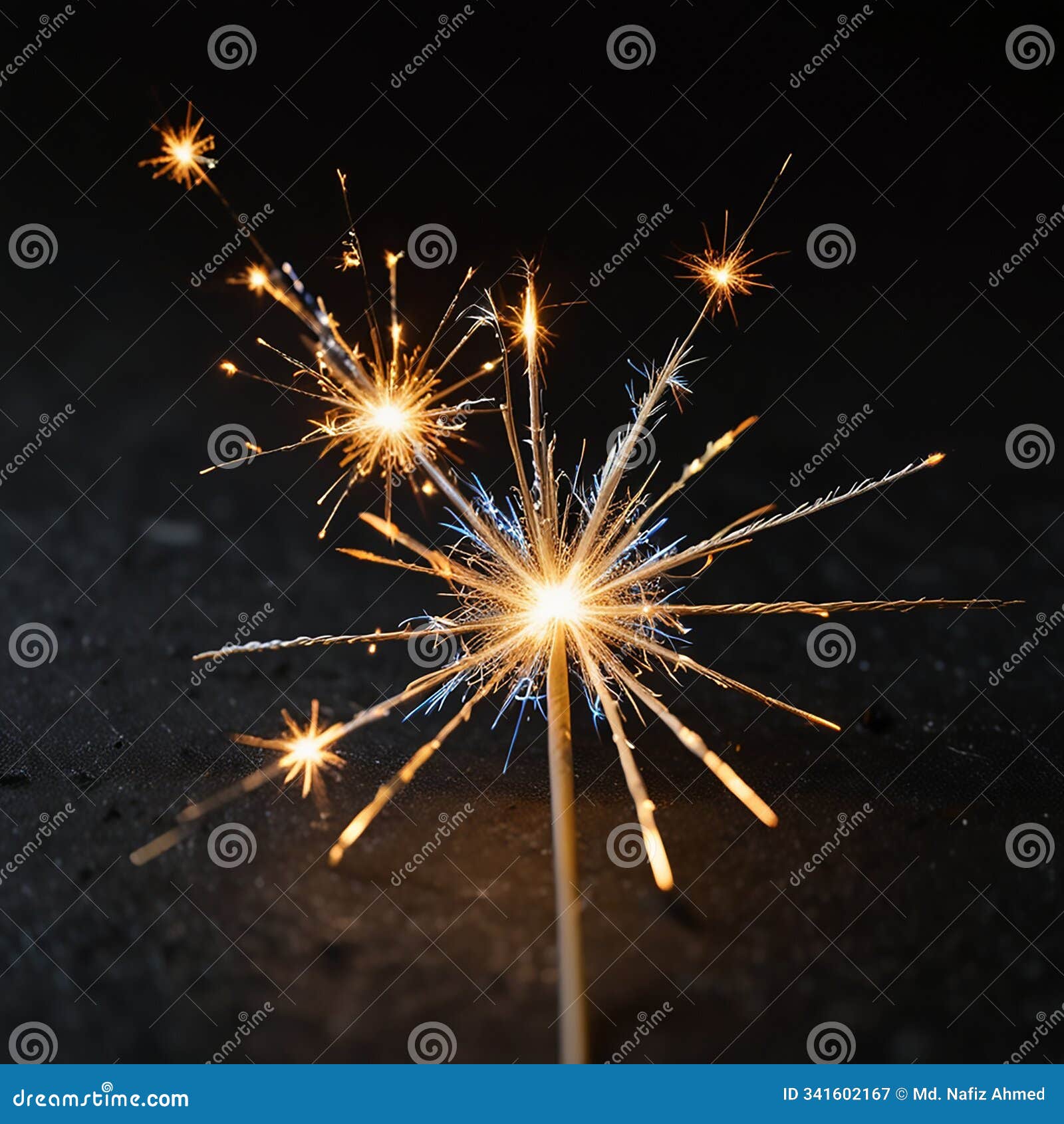Two Sparklers, Double Sparks, Double Fun, Twin Flames of Joy. AI ...