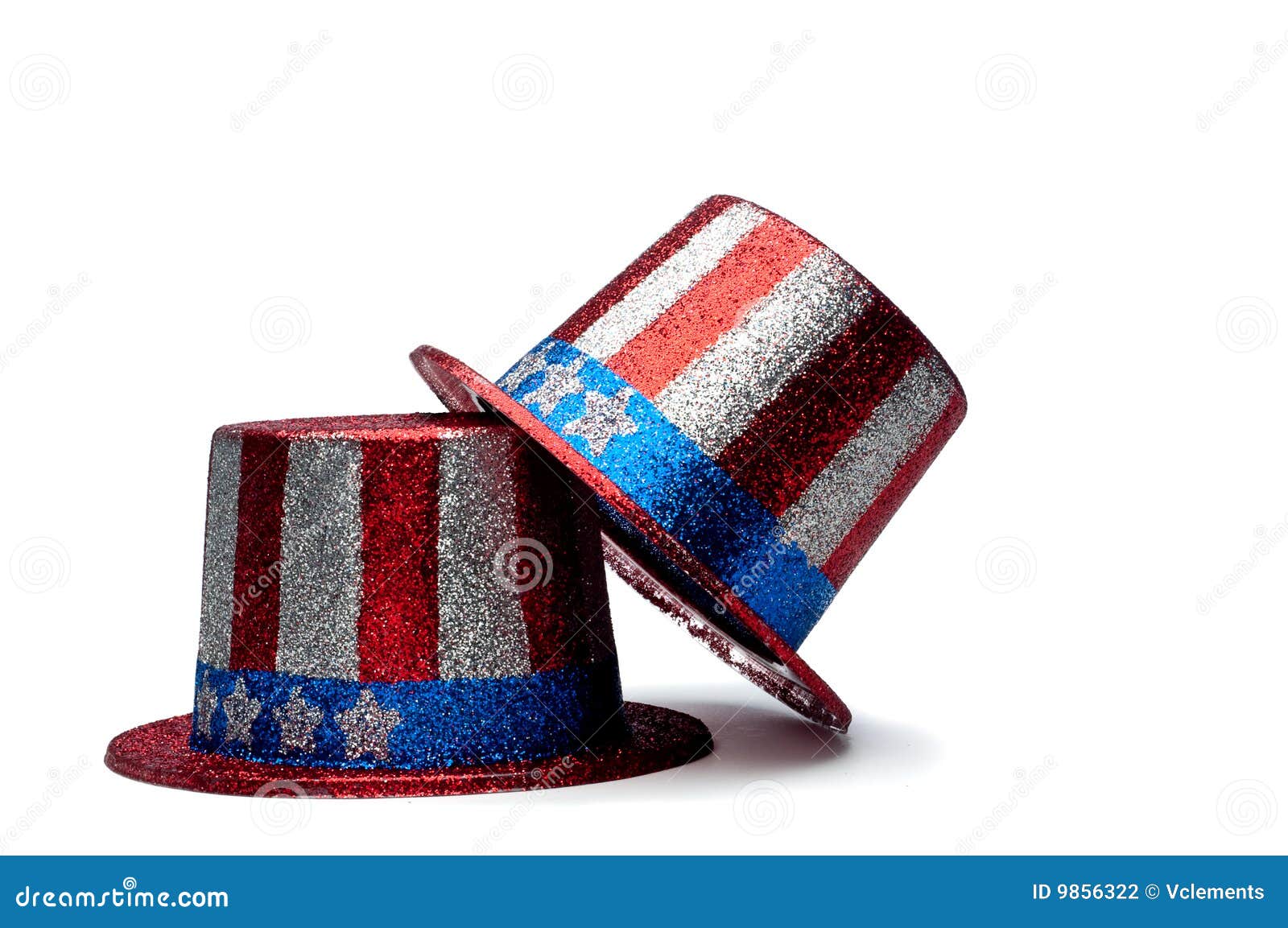 A Pair of Sparkling 4th of July Hats Stock Photo - Image of blue ...