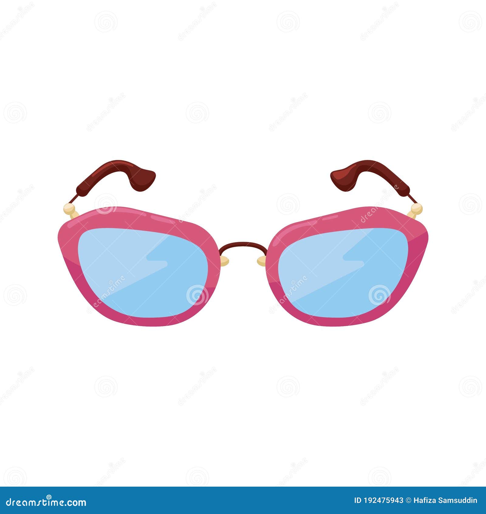Pair of Spectacles. Vector Illustration Decorative Design Stock Vector ...