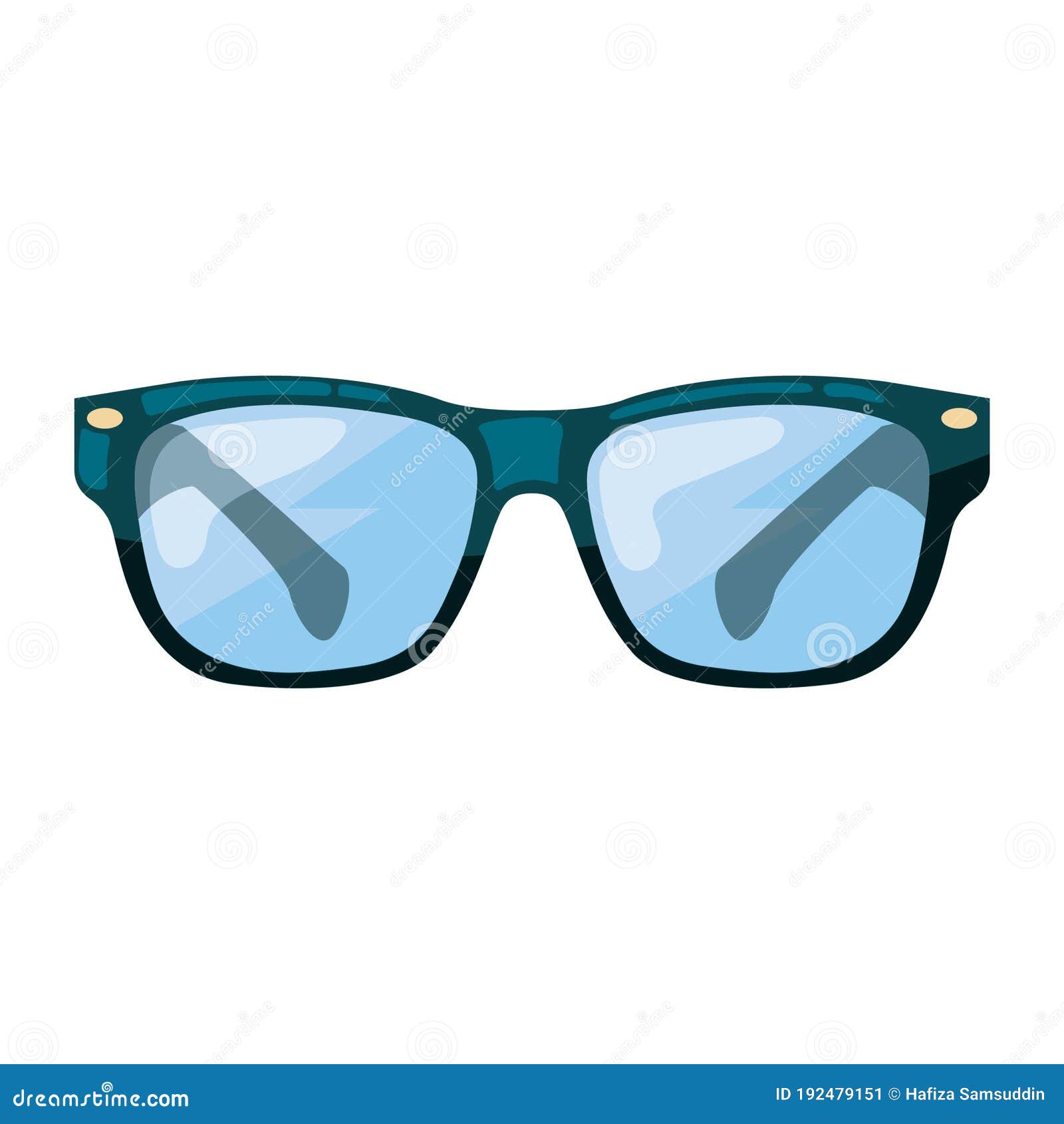 Pair of Spectacles. Vector Illustration Decorative Design Stock Vector ...
