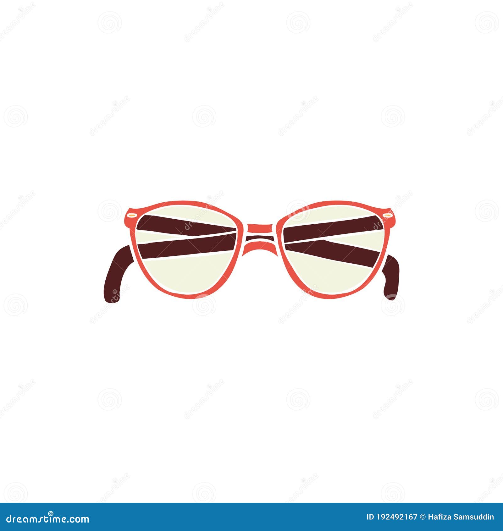 Pair of Spectacles. Vector Illustration Decorative Design Stock Vector ...