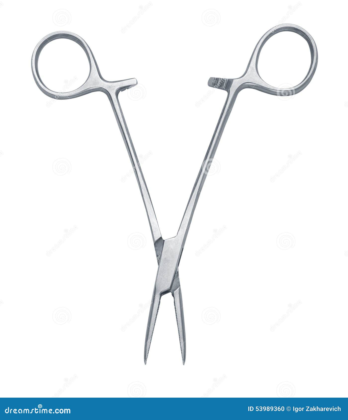 A Pair of Stainless Steel Surgical Forceps Over Stock Photo - Image of ...
