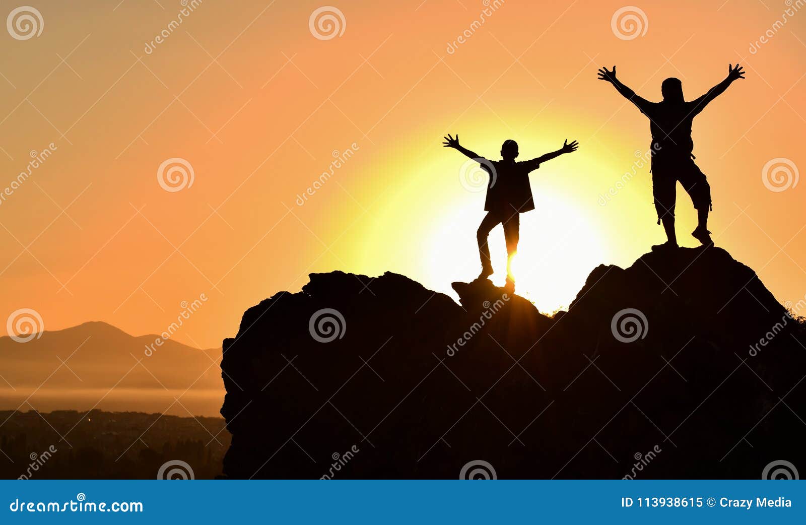 Team success stock image. Image of challenging, promontory - 113938615