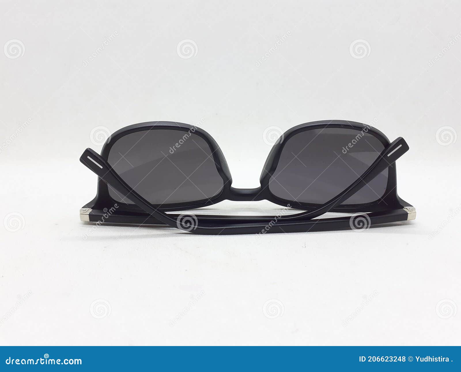 A Pair of Sunglasses on White Isolation Background Stock Photo - Image ...