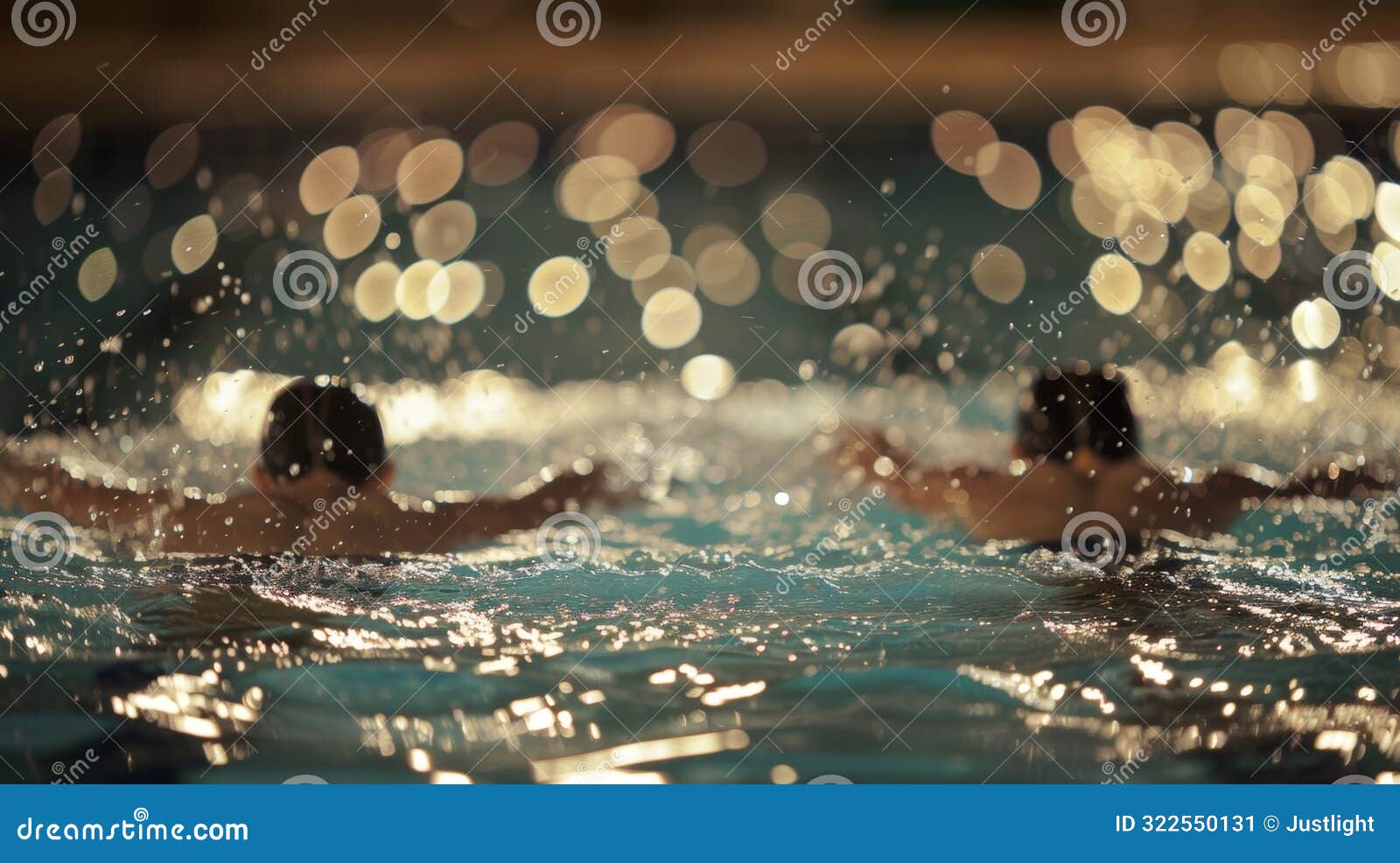 A Pair of Synchronized Swimmers Moving in Perfect Harmony Despite Being ...