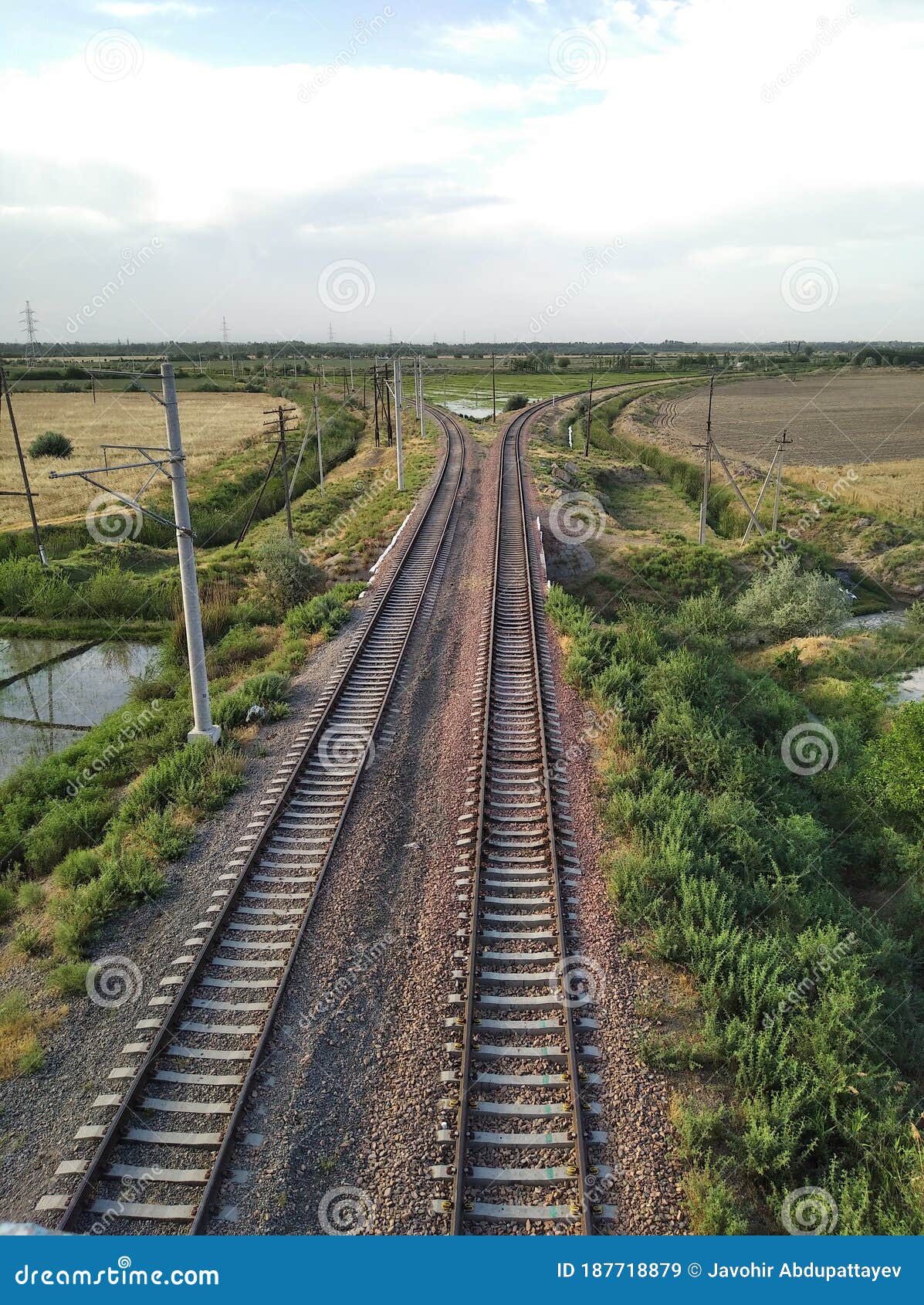 A pair of trainway stock image. Image of trainway, pair - 187718879