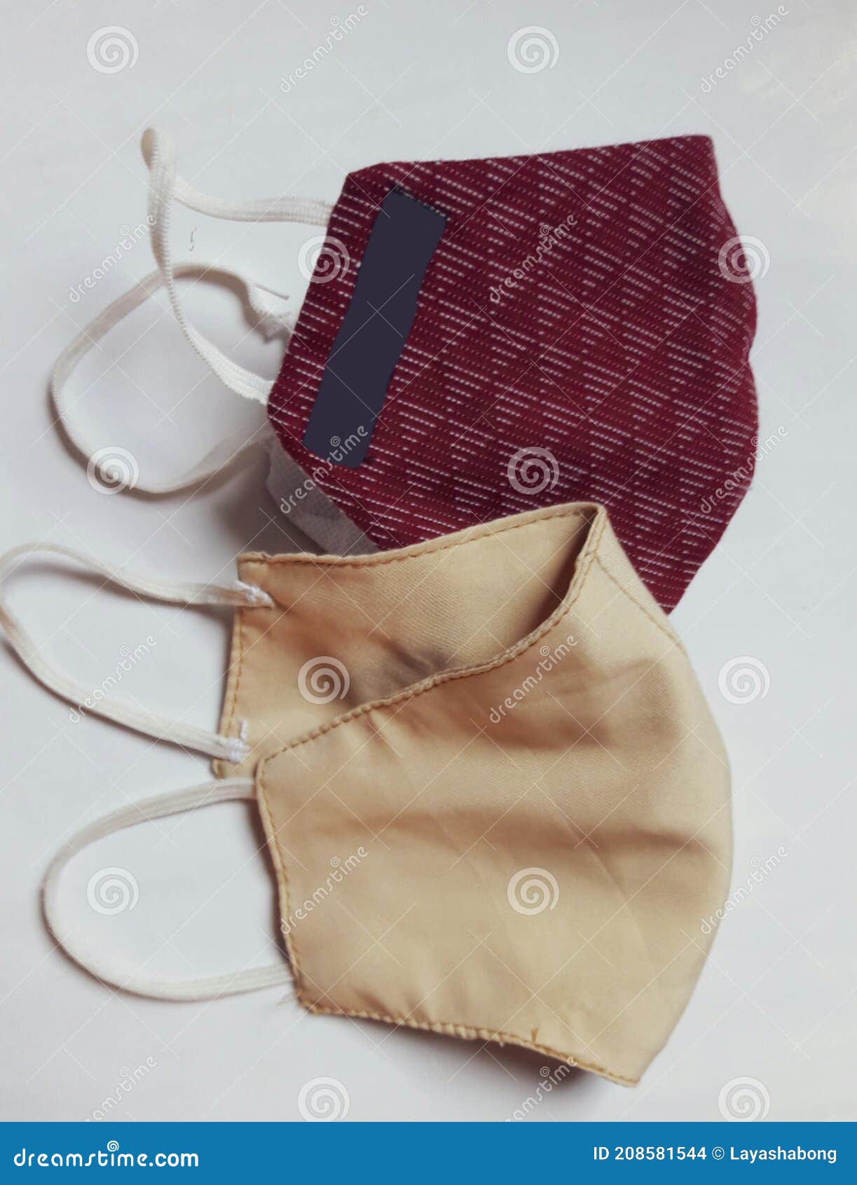 A pair of two face mask stock photo. Image of pandemic - 208581544