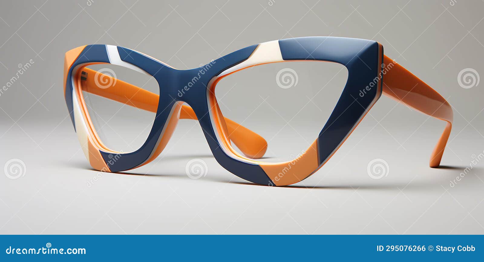 Vintage Eyeglasses, Temples Open Front View Studio Lighting. Stock ...