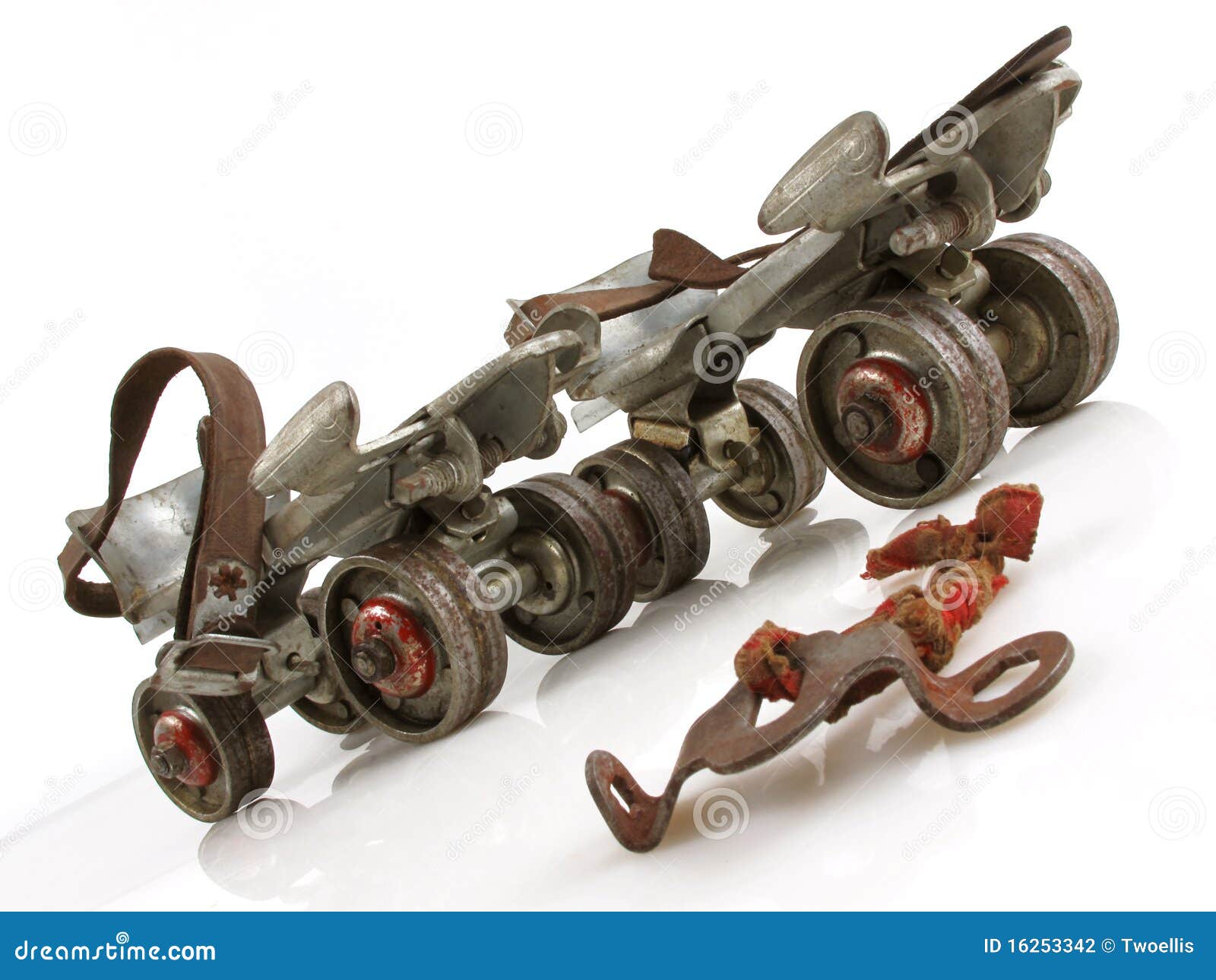Pair of Vintage Roller Skates Stock Photo - Image of recreation ...