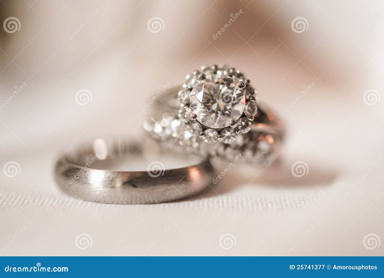 Pair of wedding rings stock image. Image of love, bridal - 25741377