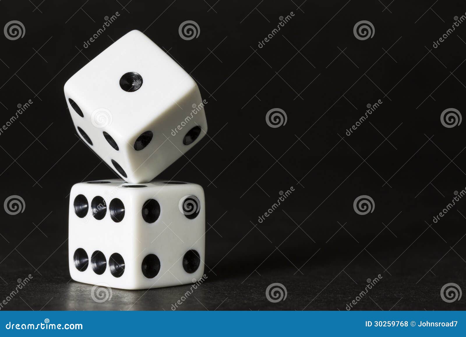 White Dice Formation stock photo. Image of roll, dice - 30259768