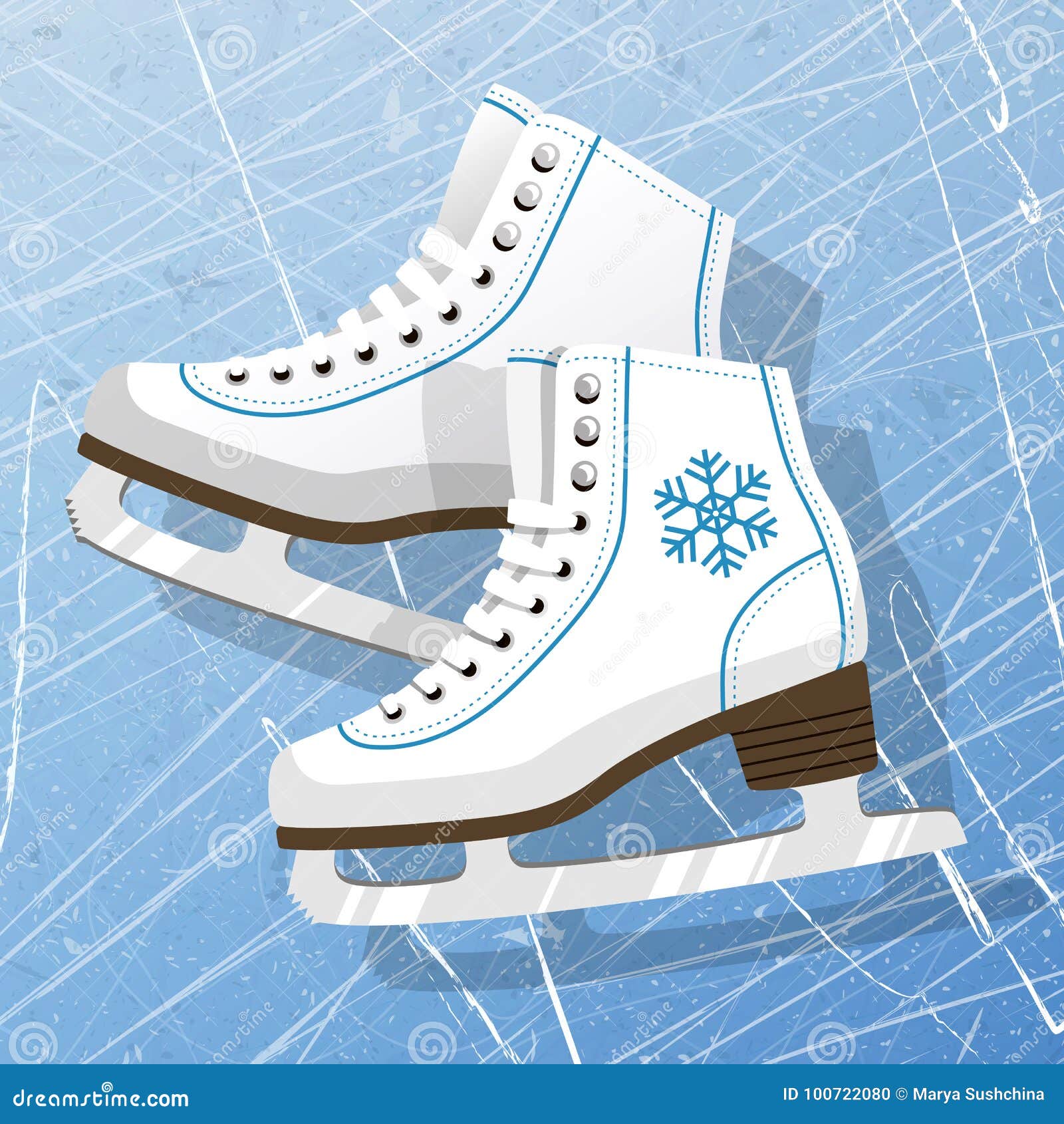 Pair Of White Ice Skates. Figure Skates. Women`s Ice Skates. Texture Of ... Pair Of White Ice Skates. Figure Skates. Women`s Ice Skates. Texture Of ...