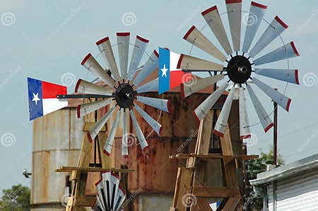 Pair of Windmills stock image. Image of windmill, windmills - 366849