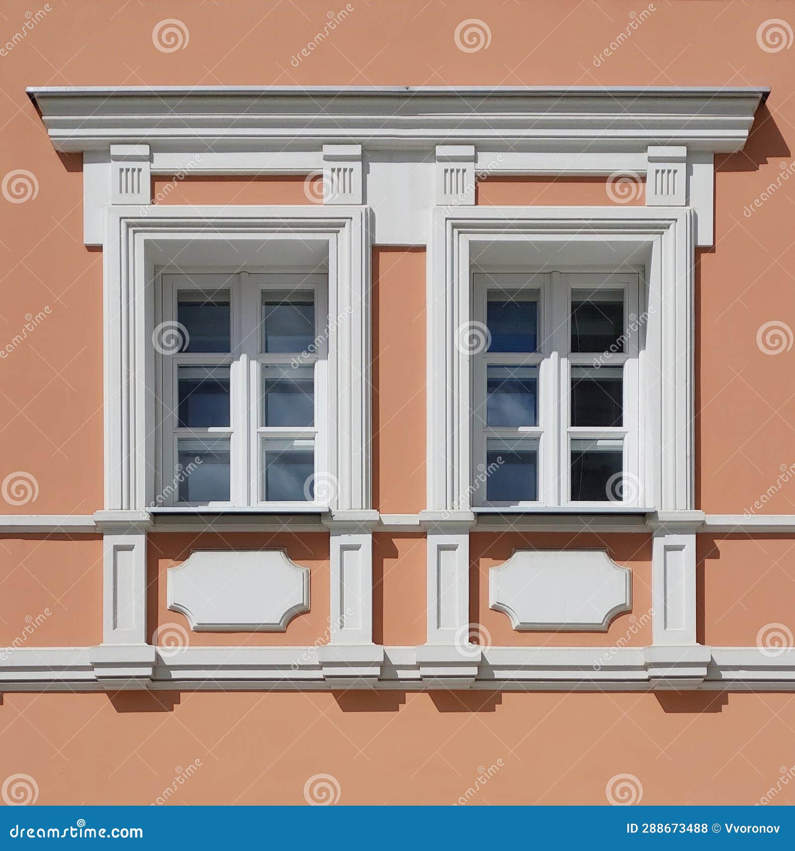 Vintage Pair Windows stock photo. Image of decorated - 288673488