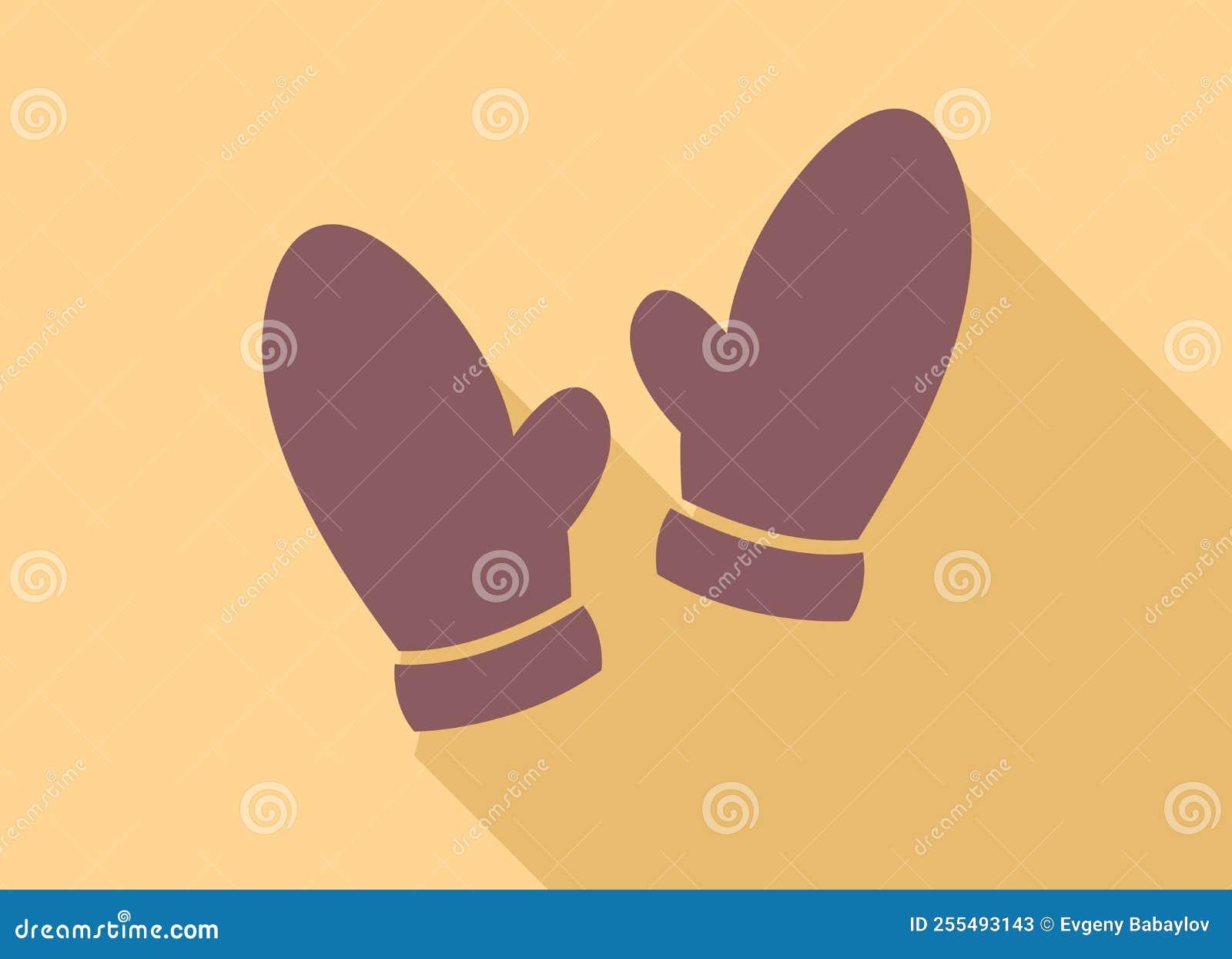 Pair of Winter Mittens, Element of Winter - Vector Stock Vector ...