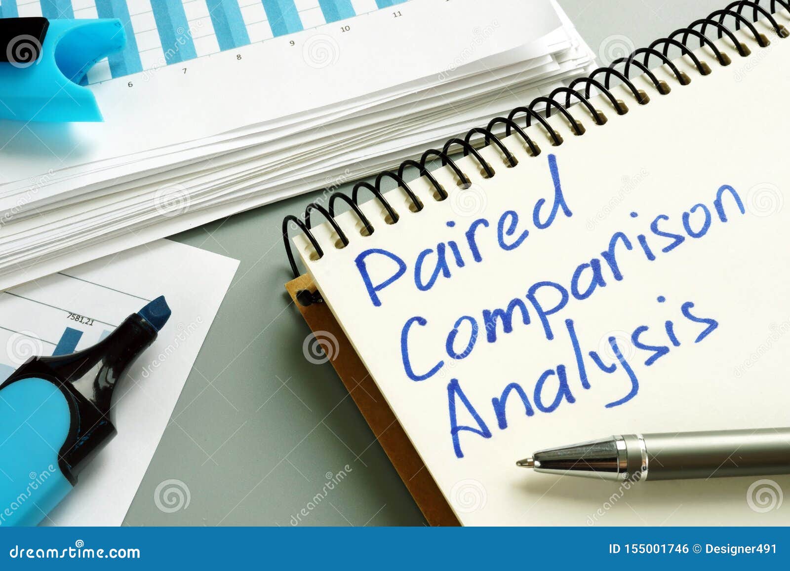 Paired Comparison Analysis Report. Stock Photo - Image of concept ...
