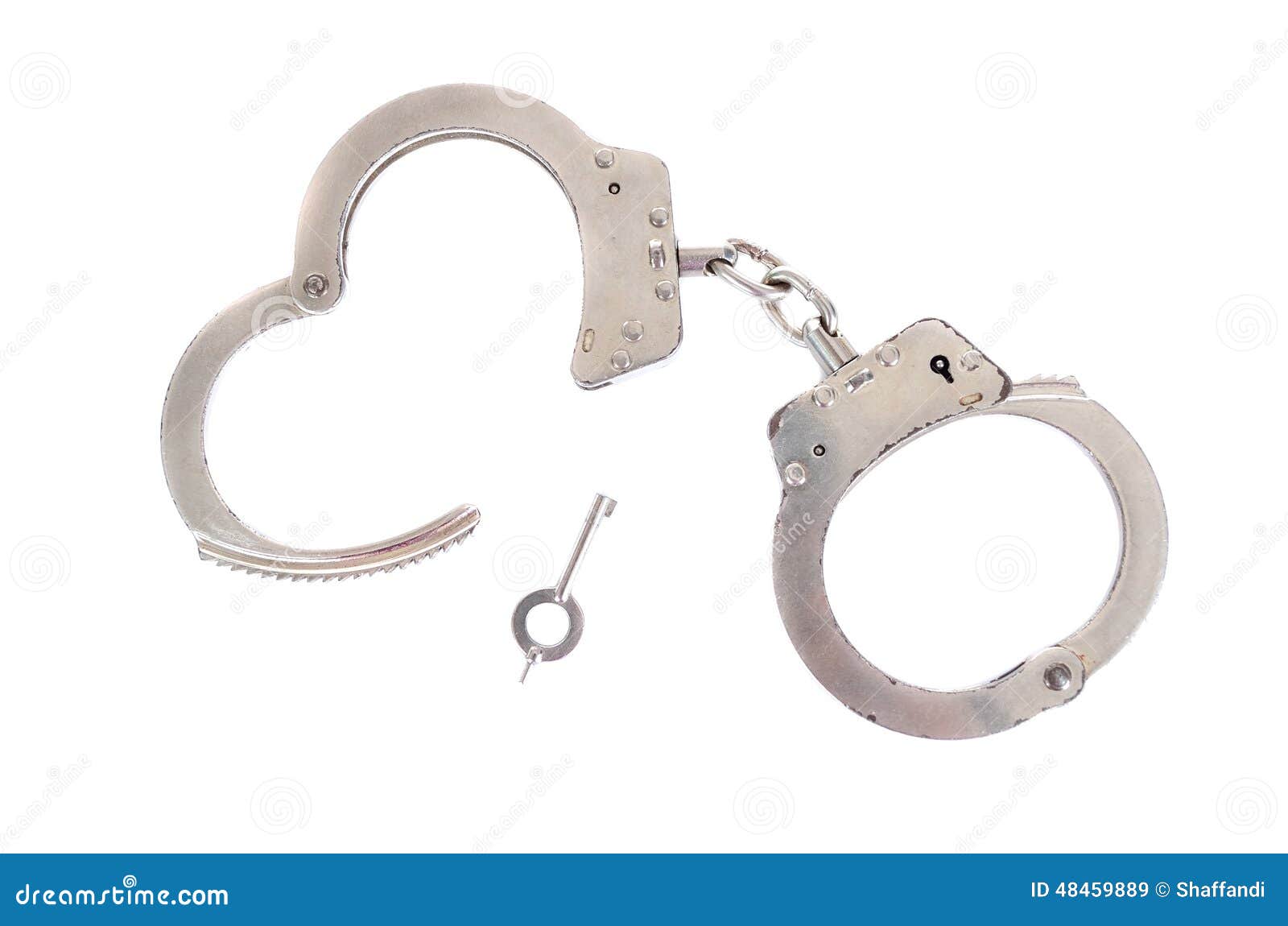 Paires de menottes image stock. Image du paire, simple - 48459889
