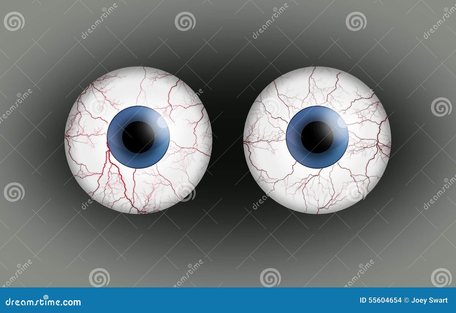 Paires De Yeux De Tir De Sang Illustration Stock - Illustration du beau ...