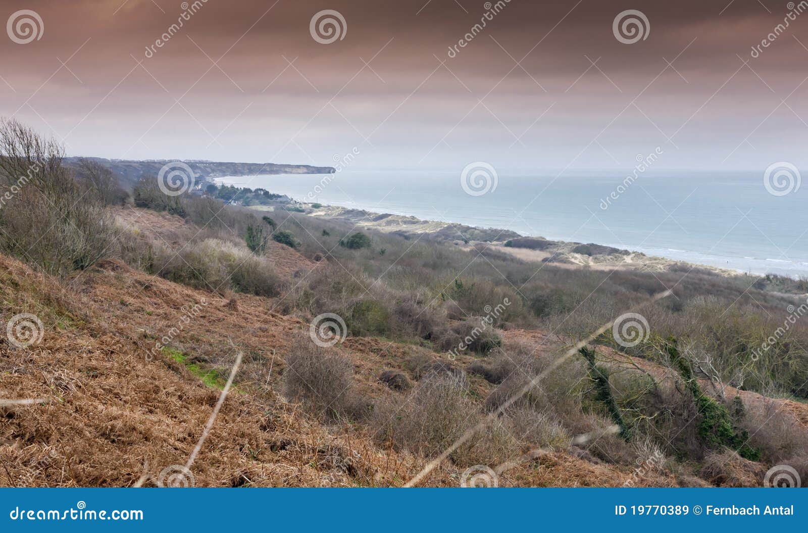 Paisagem da praia de Omaha imagem de stock. Imagem de soldados - 19770389