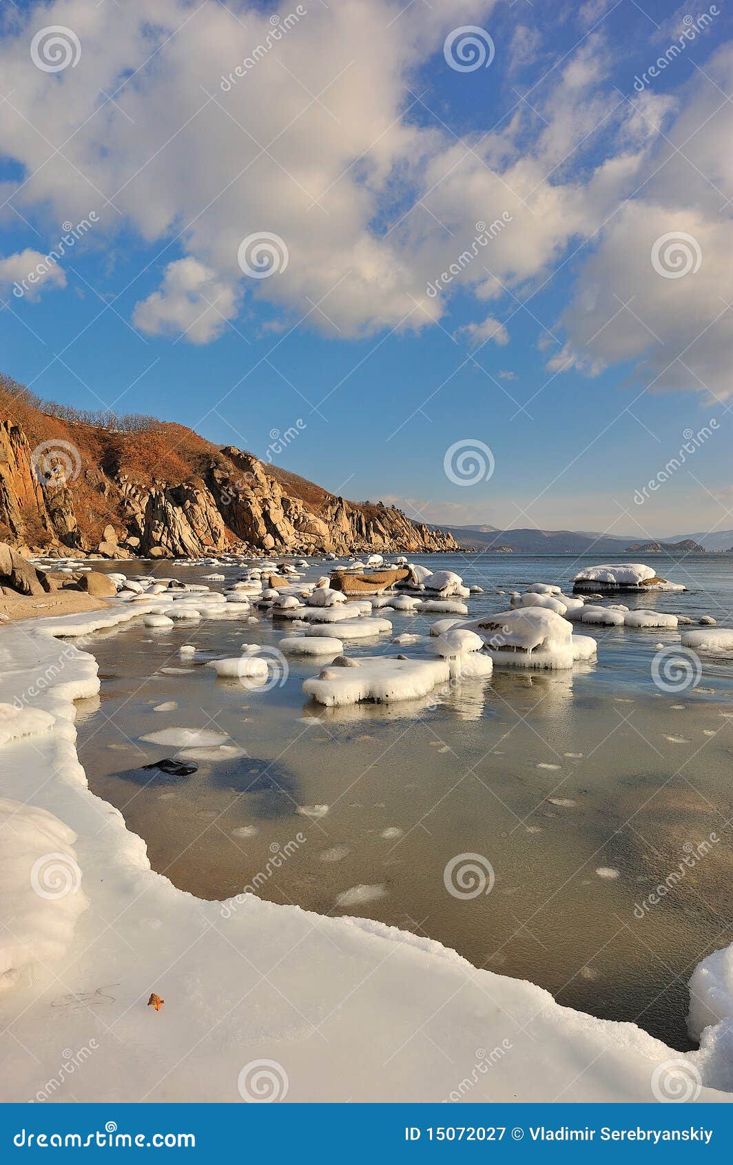 Paisagem Do Mar Do Extremo Oriente. Imagem de Stock - Imagem de inverno ...