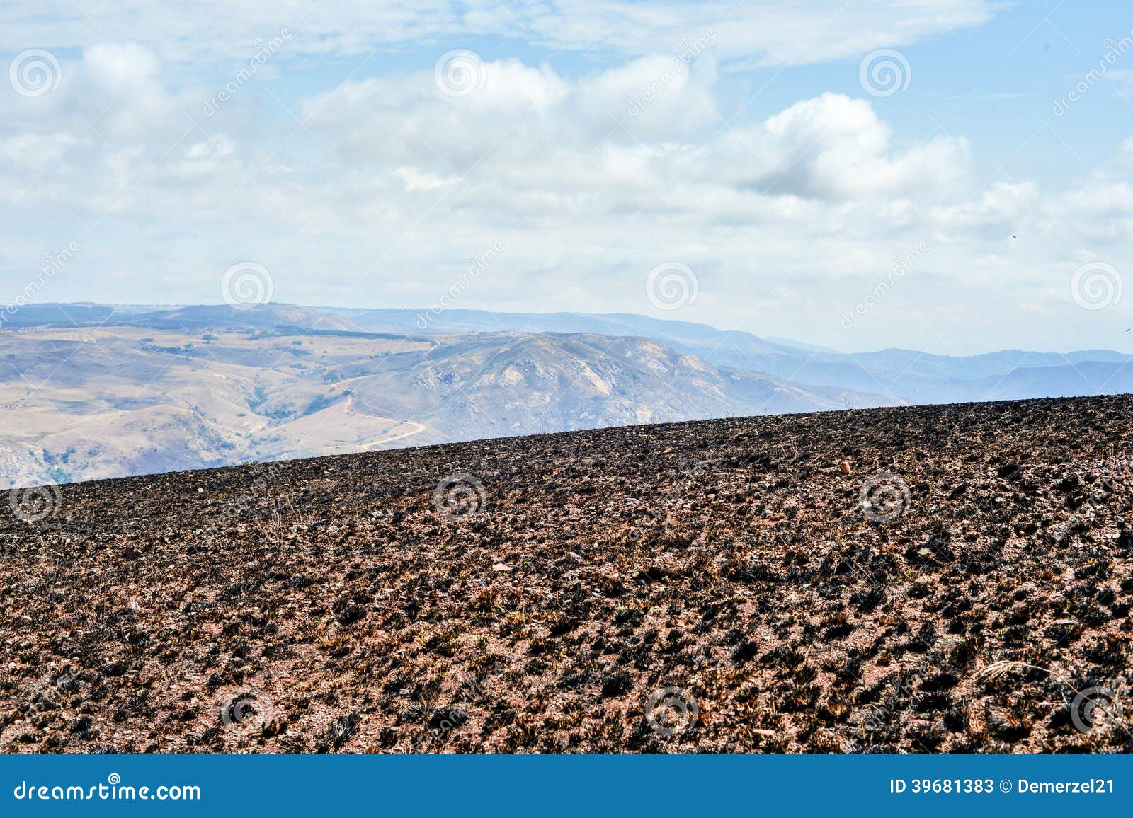Paisaje Chamuscado, Swazilandia Imagen de archivo - Imagen de paisaje ...