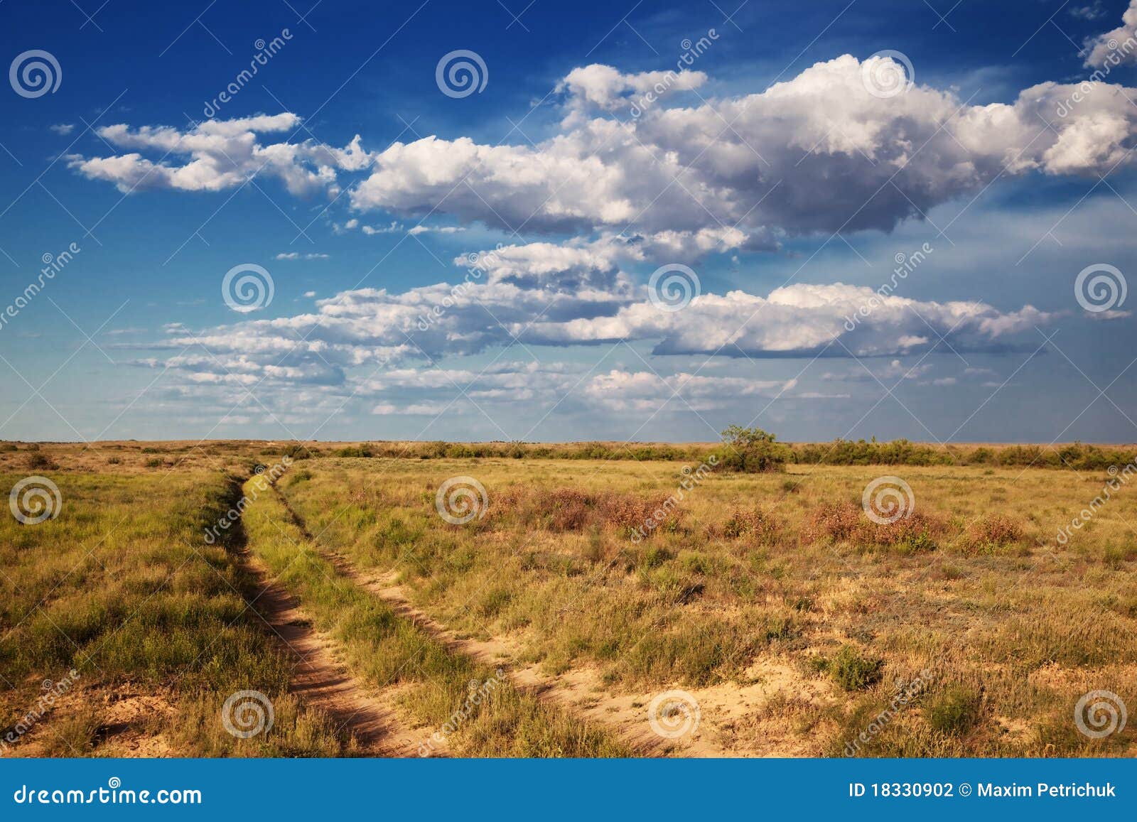 Paisaje de la estepa foto de archivo. Imagen de desierto - 18330902