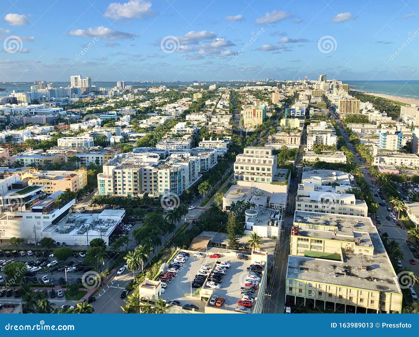 Paisaje de Miami Beach foto de archivo editorial. Imagen de cityscape ...