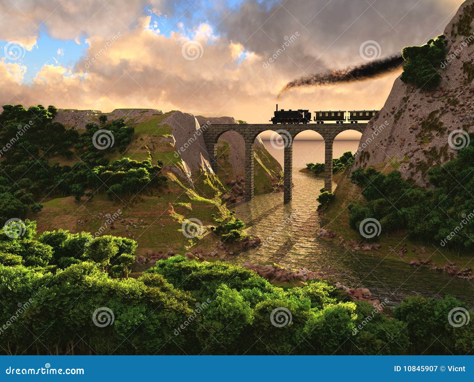 Paisaje del puente imagen de archivo. Imagen de arco - 10845907