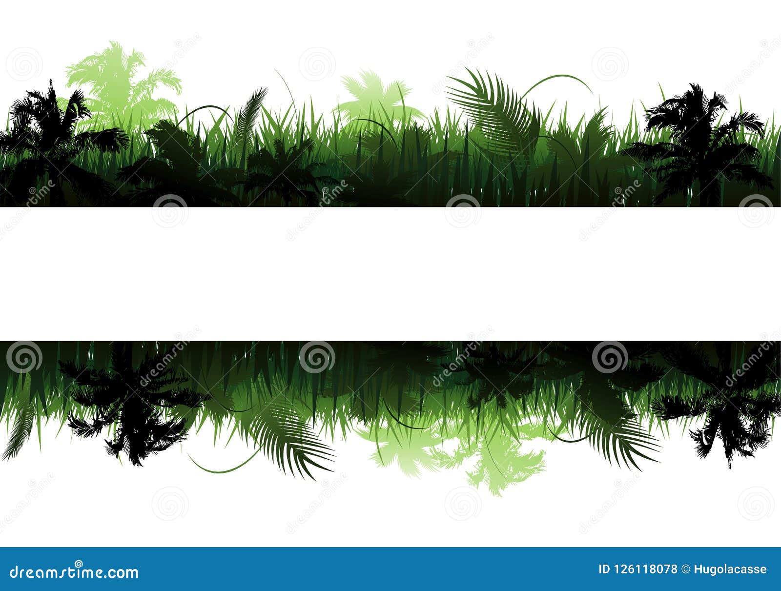 Paisaje Del Vector De La Selva Ilustración del Vector - Ilustración de ...