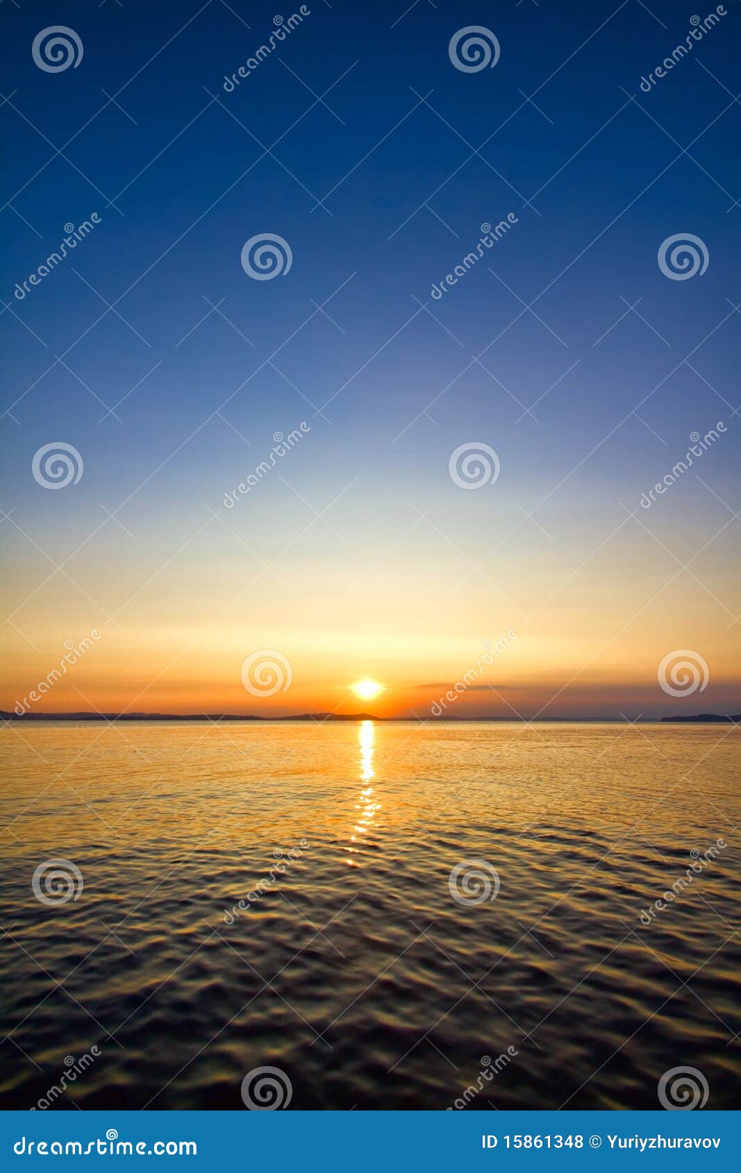 Paisaje marino del ocaso foto de archivo. Imagen de color - 15861348