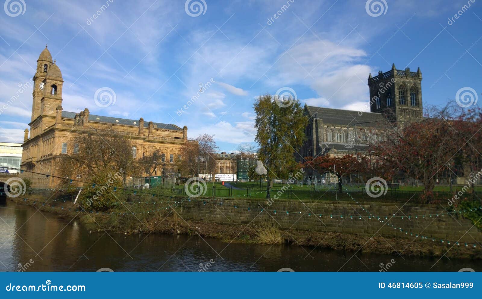 Paisley Abbey editorial image. Image of riverbank, historic - 46814605