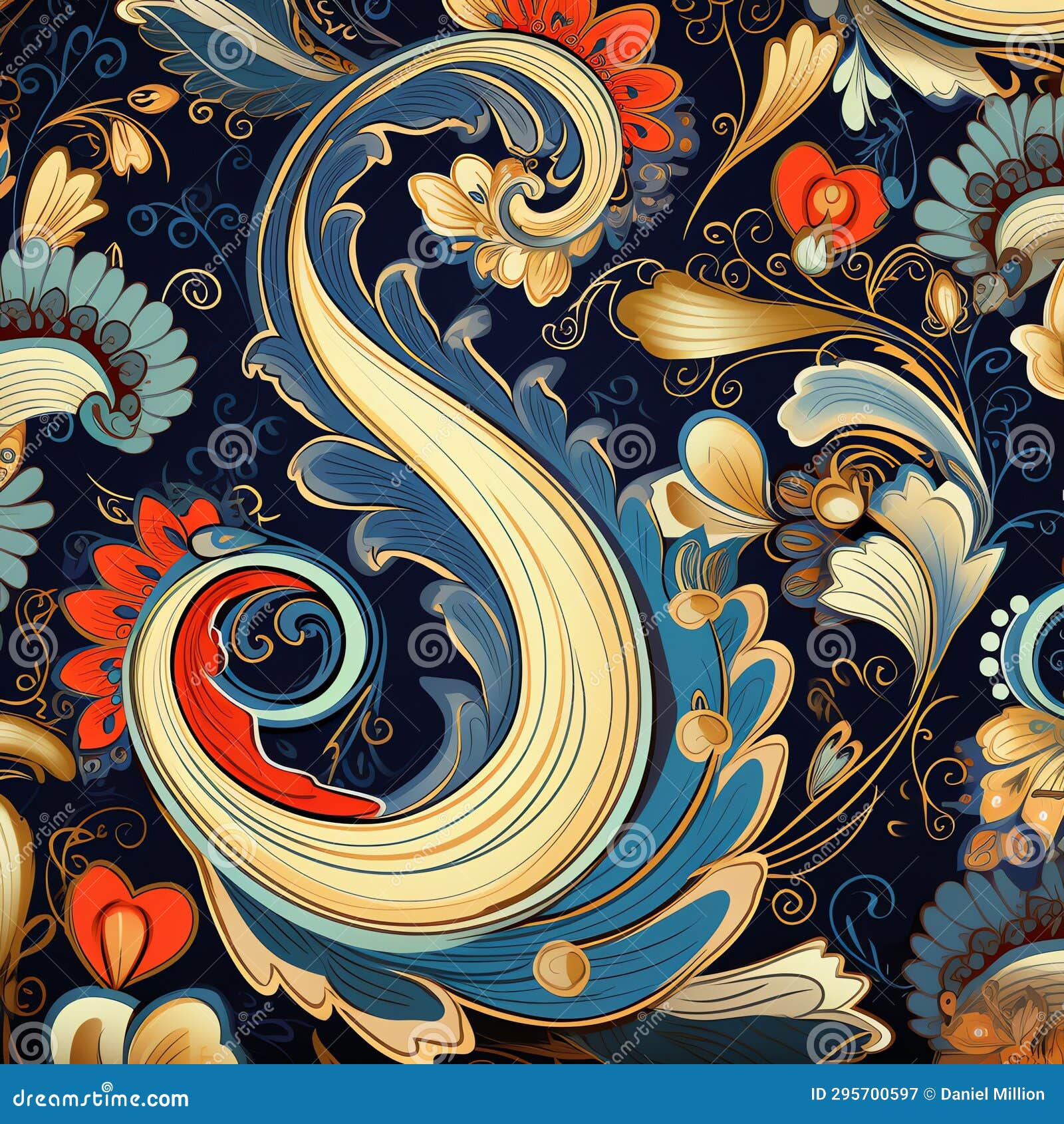 Paisley Background, Design Seamless Pattern Stock Illustration ...