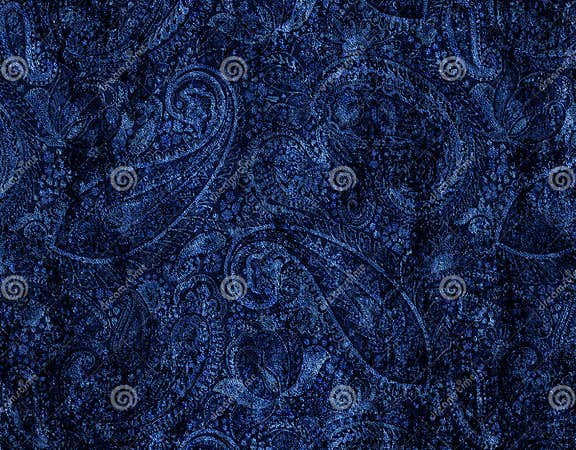 Paisley Batik Texture Repeat Modern Pattern Stock Illustration ...