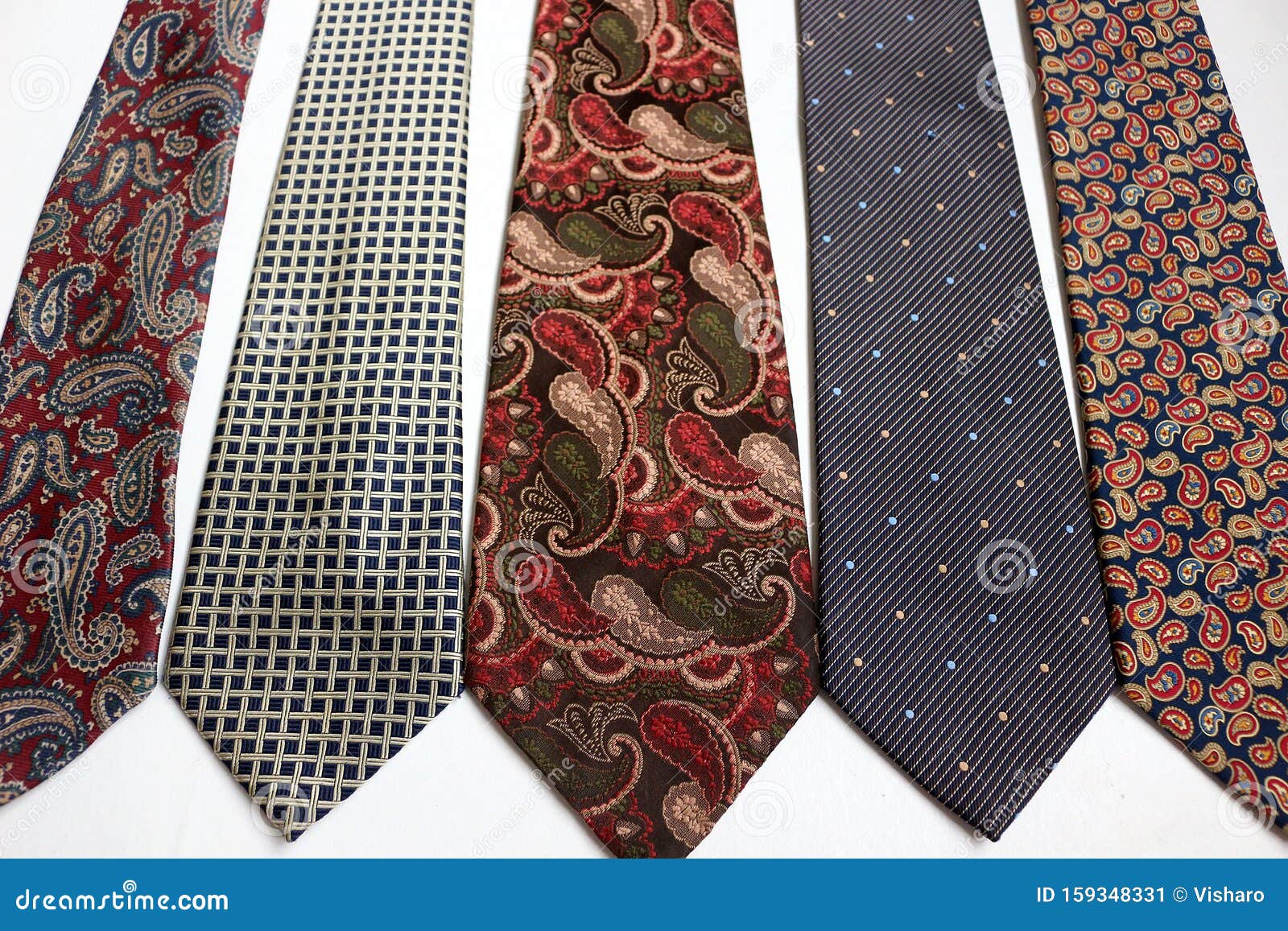 Retro Ties stock image. Image of fabric, color, classic - 159348331