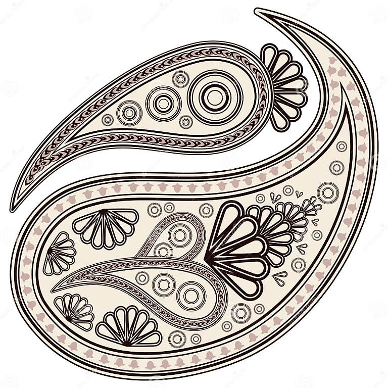 Paisley elements. stock vector. Illustration of modern - 14816730