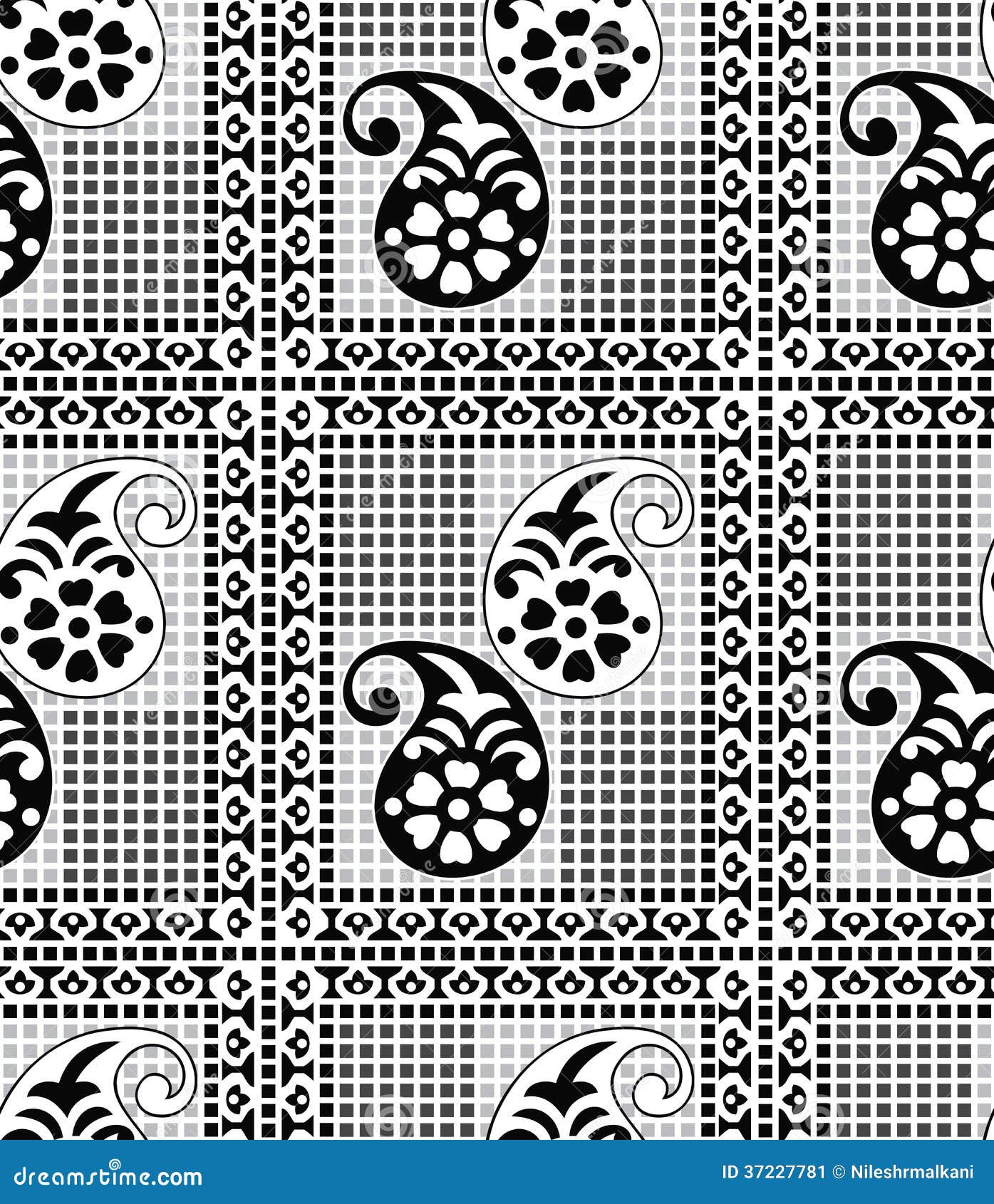 Paisley fancy background stock vector. Illustration of decor - 37227781