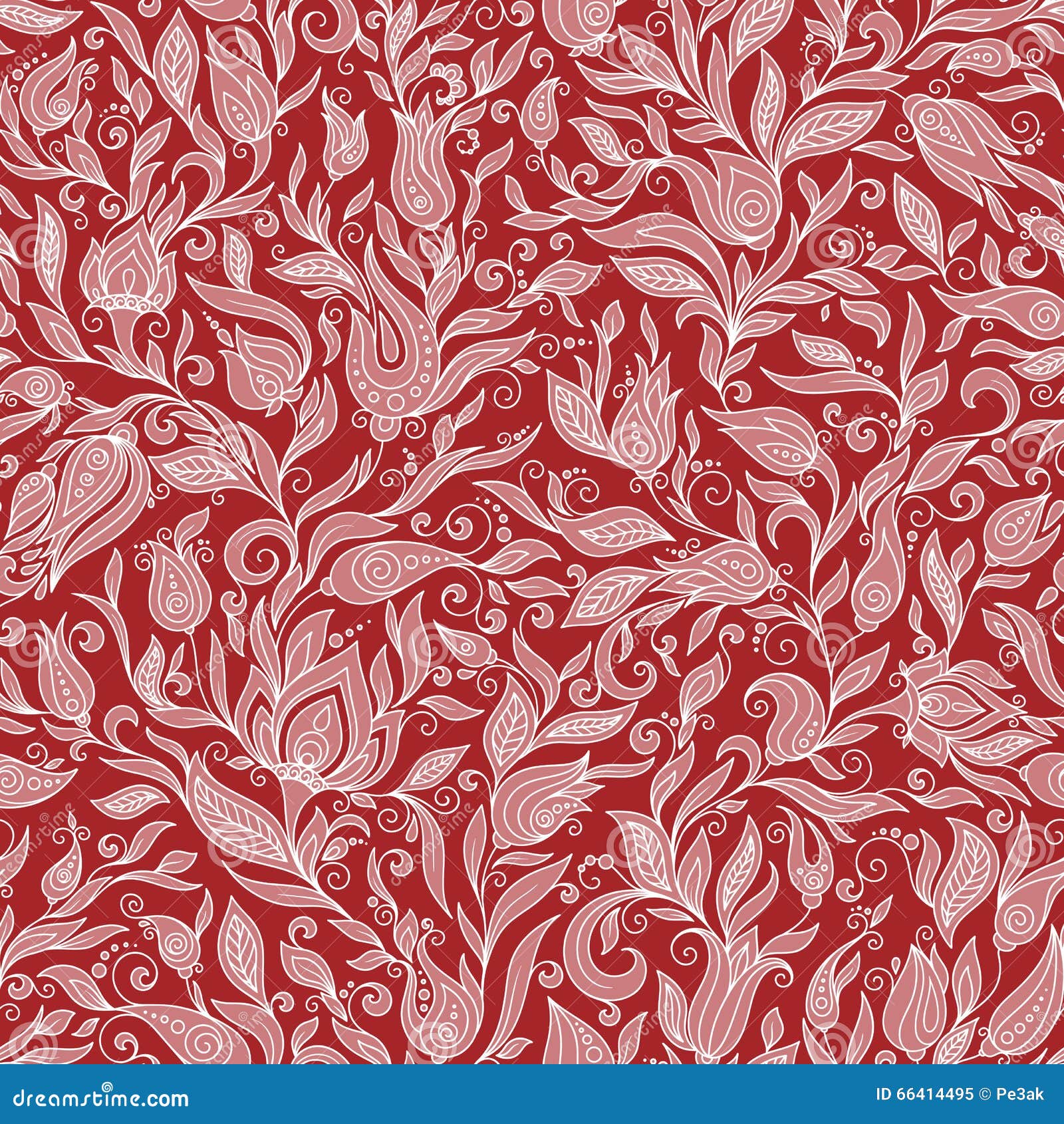 Paisley Flowers Design Elements Seamless Pattern Stock Vector ...