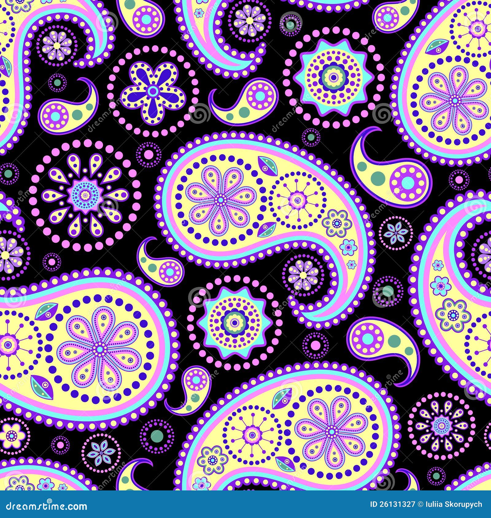 Paisley-Muster vektor abbildung. Illustration von deco - 26131327