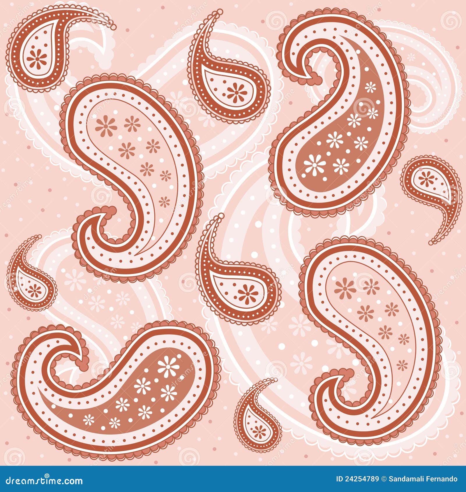 Paisley pattern stock vector. Illustration of decorative - 24254789
