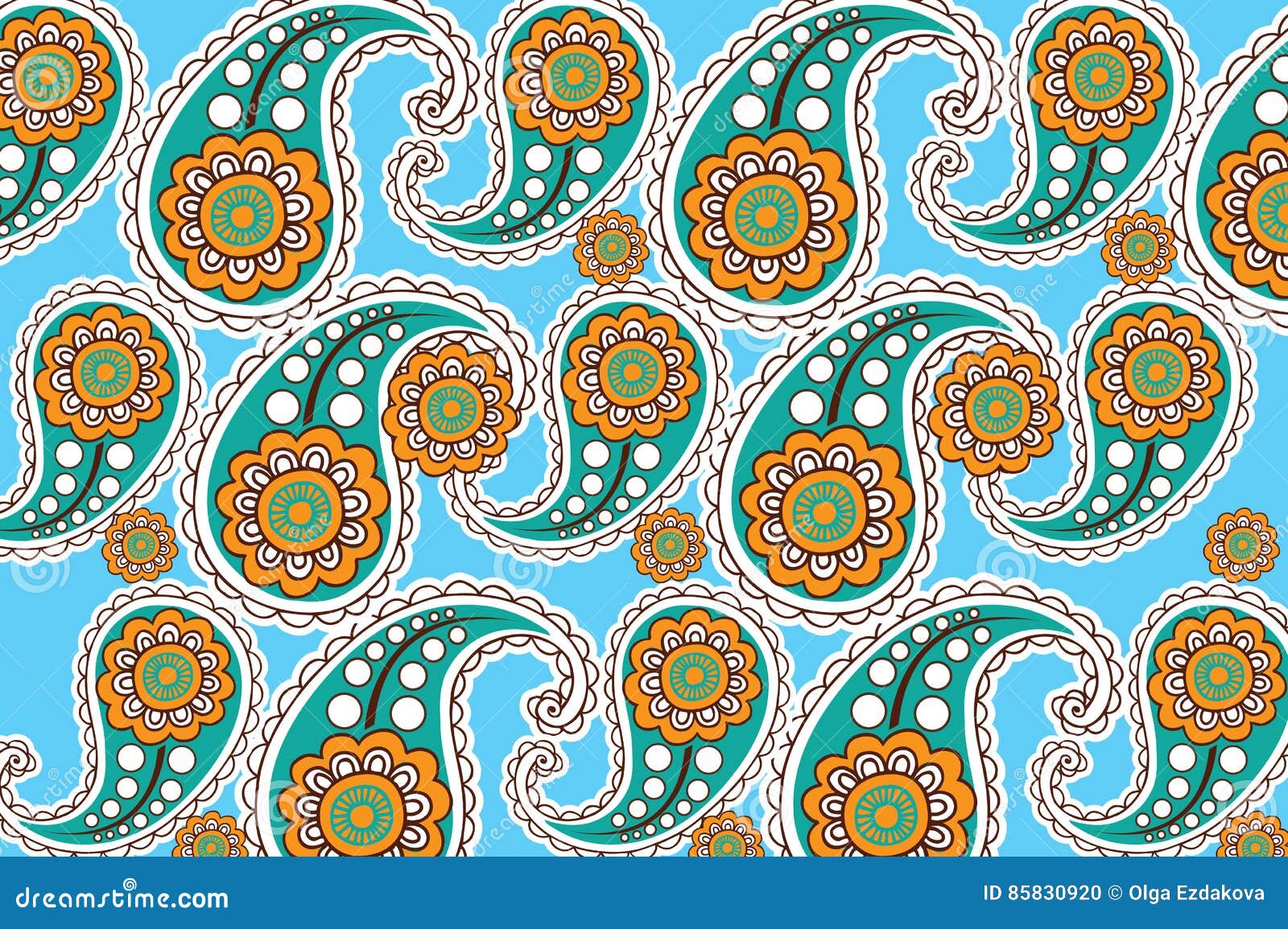 Paisley pattern background stock vector. Illustration of ornaments ...