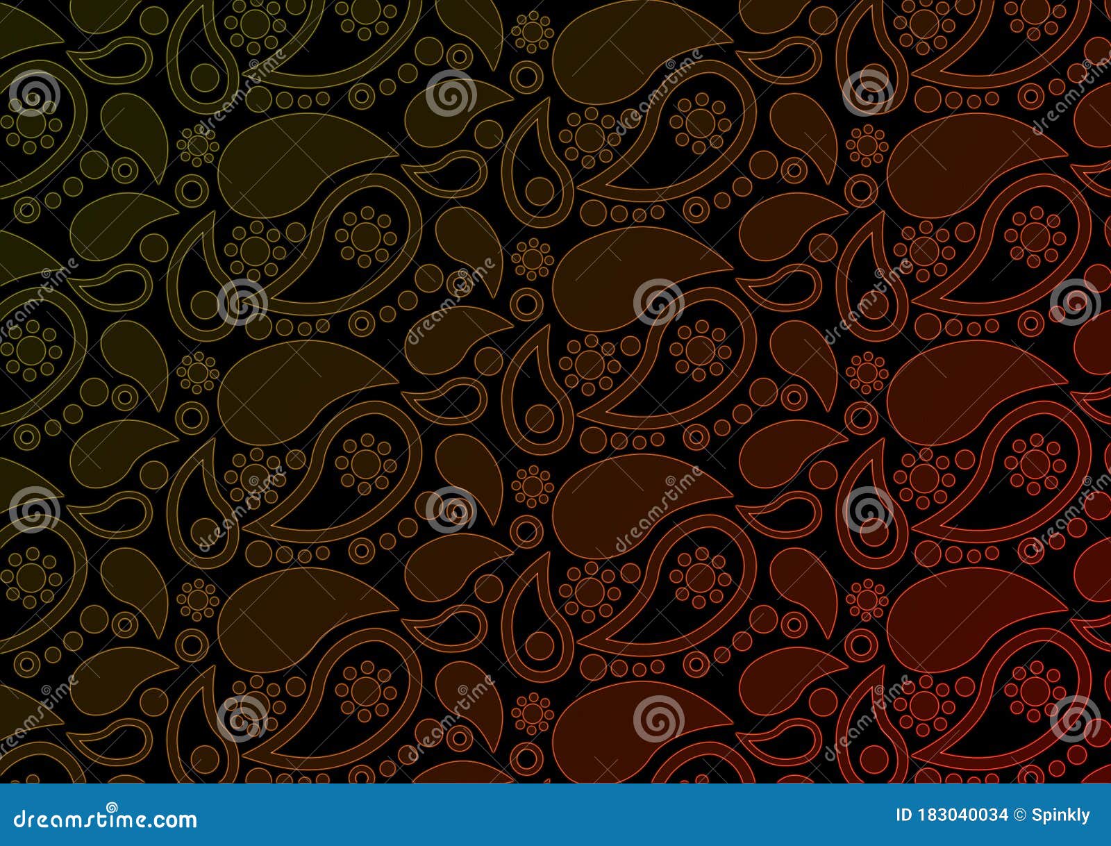 Paisley Pattern Background Wallpaper Design Stock Illustration ...