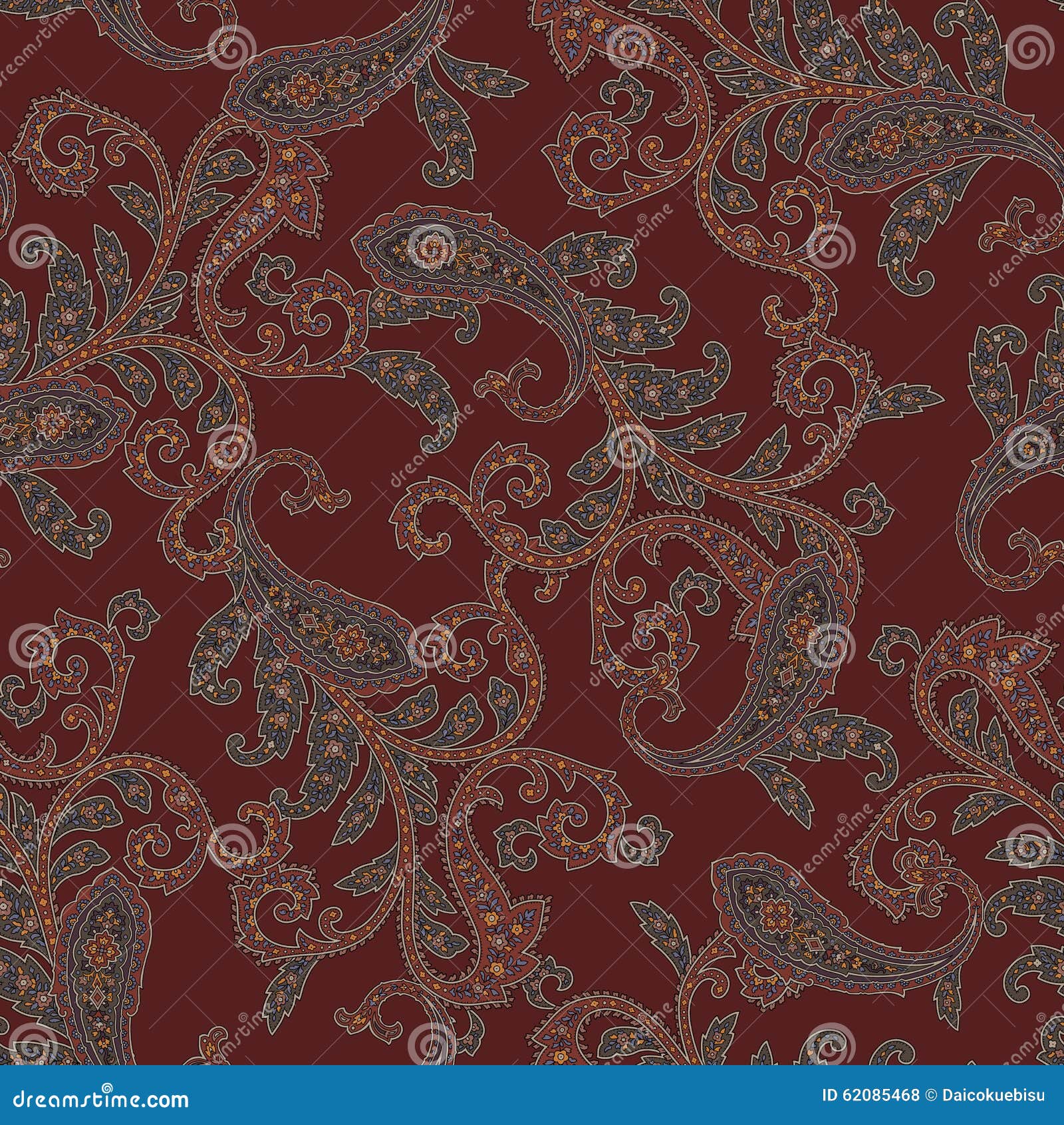 Paisley pattern stock illustration. Illustration of line - 62085468