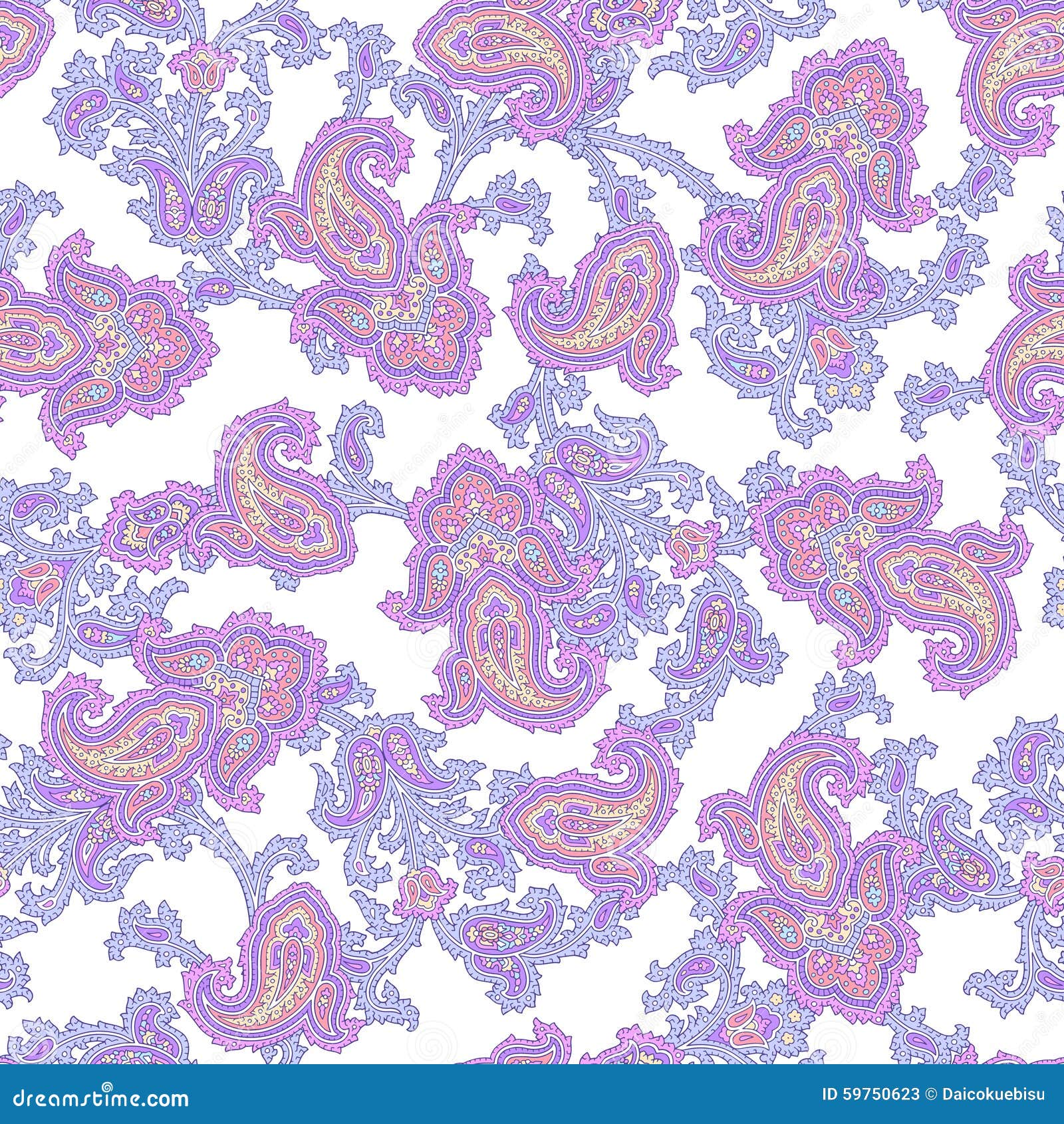 Paisley pattern stock illustration. Illustration of nostalgic - 59750623