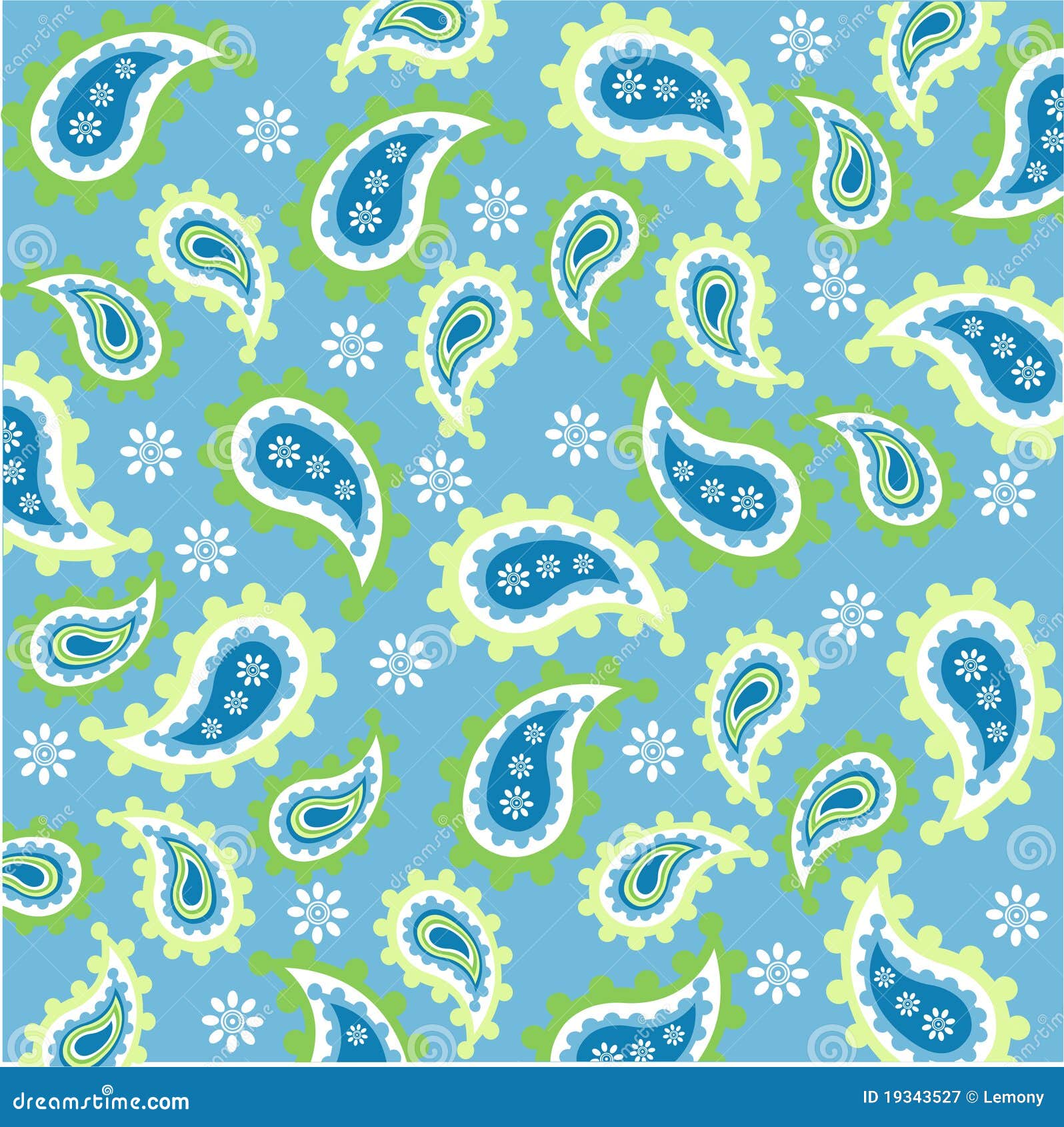 Paisley pattern seamless stock vector. Illustration of cotton - 19343527