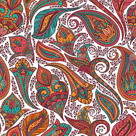 Paisley pattern stock vector. Illustration of doodle - 51781548