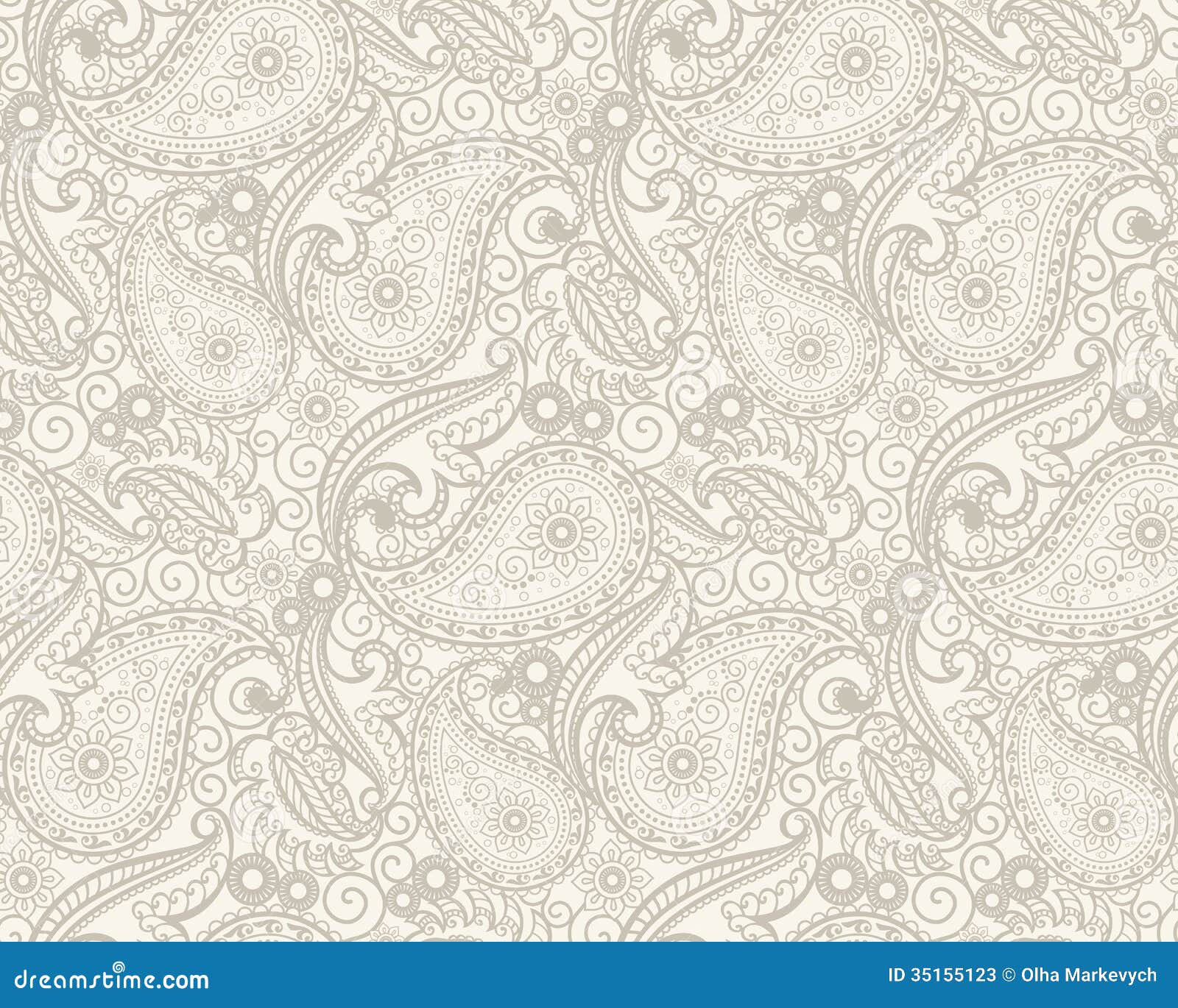 Paisley Pattern Vector Illustration | CartoonDealer.com #93029548