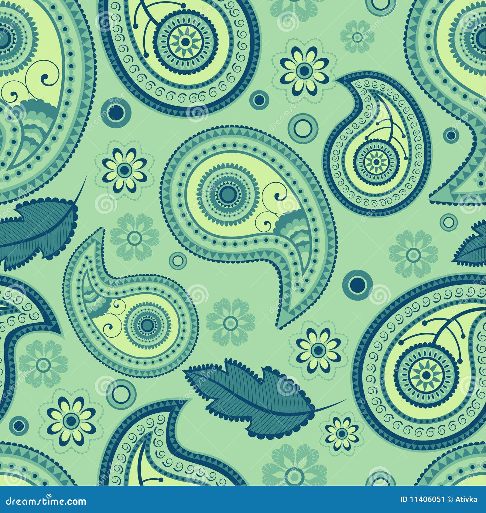 Paisley seamless stock vector. Illustration of tracery - 11406051