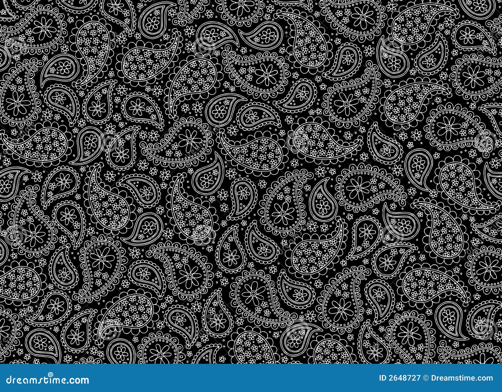 Paisley vector background stock vector. Illustration of black - 2648727