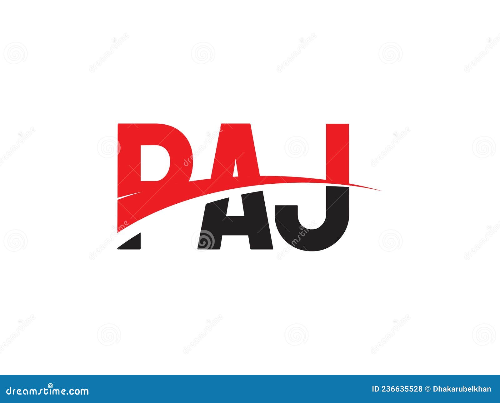 PAJ Letter Initial Logo Design Vector Illustration Stock Vector ...