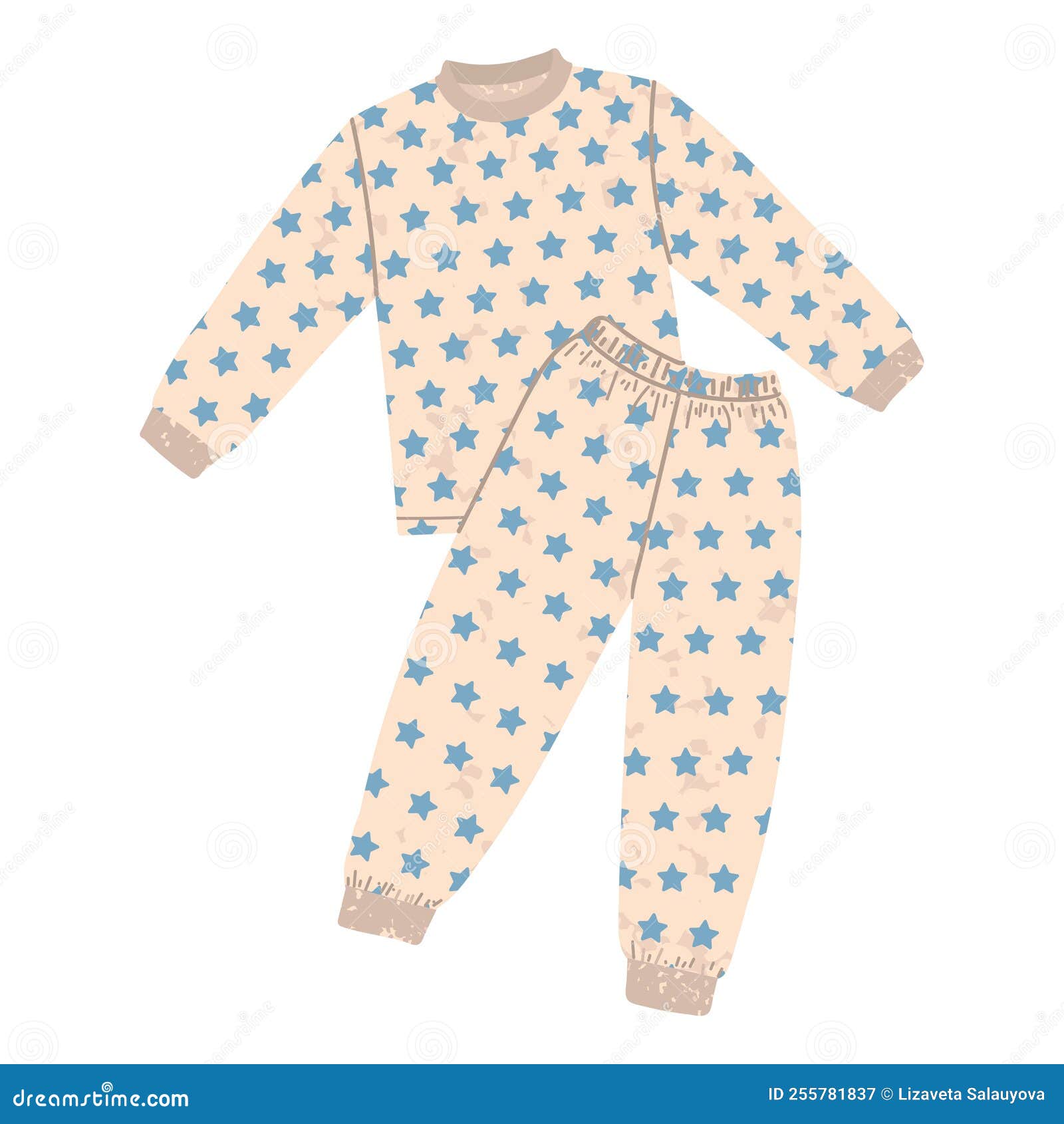 Pajama Colorful Illustration Stock Vector - Illustration of child ...
